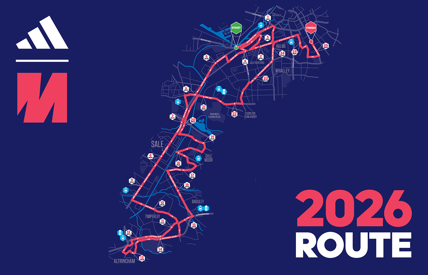 Route Map - Manchester Marathon