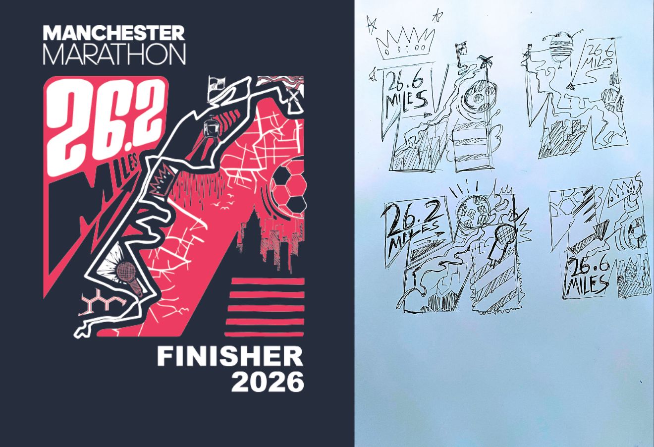 MANCHESTER MET STUDENT CREATES 2026 ADIDAS MANCHESTER MARATHON FINISHER ...